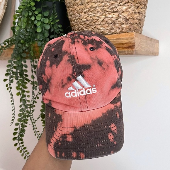 adidas | Accessories | Adidas Vintage Custom Bleach Splatter Dyed Dad ...